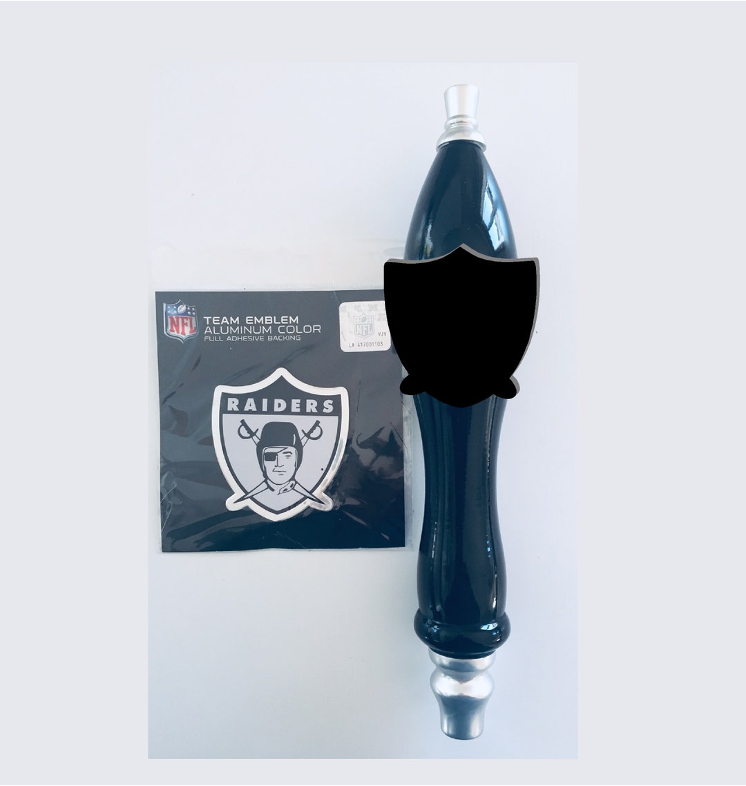 Las Vegas Raiders Emblem Beer Tap Handle Knob Tapper for Kegerator Sign ...