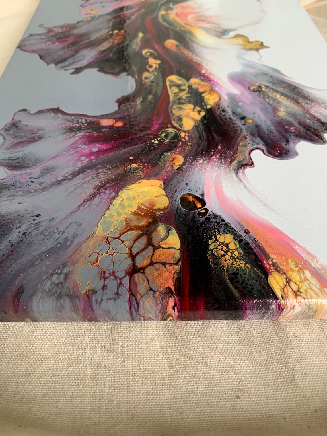 Spellbind, Acrylic Pour Painting 10x20 - Etsy