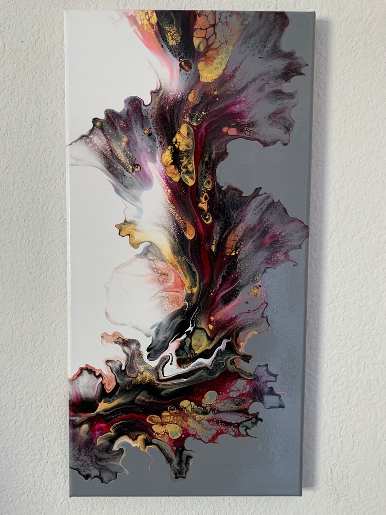 Spellbind, Acrylic Pour Painting 10x20 - Etsy