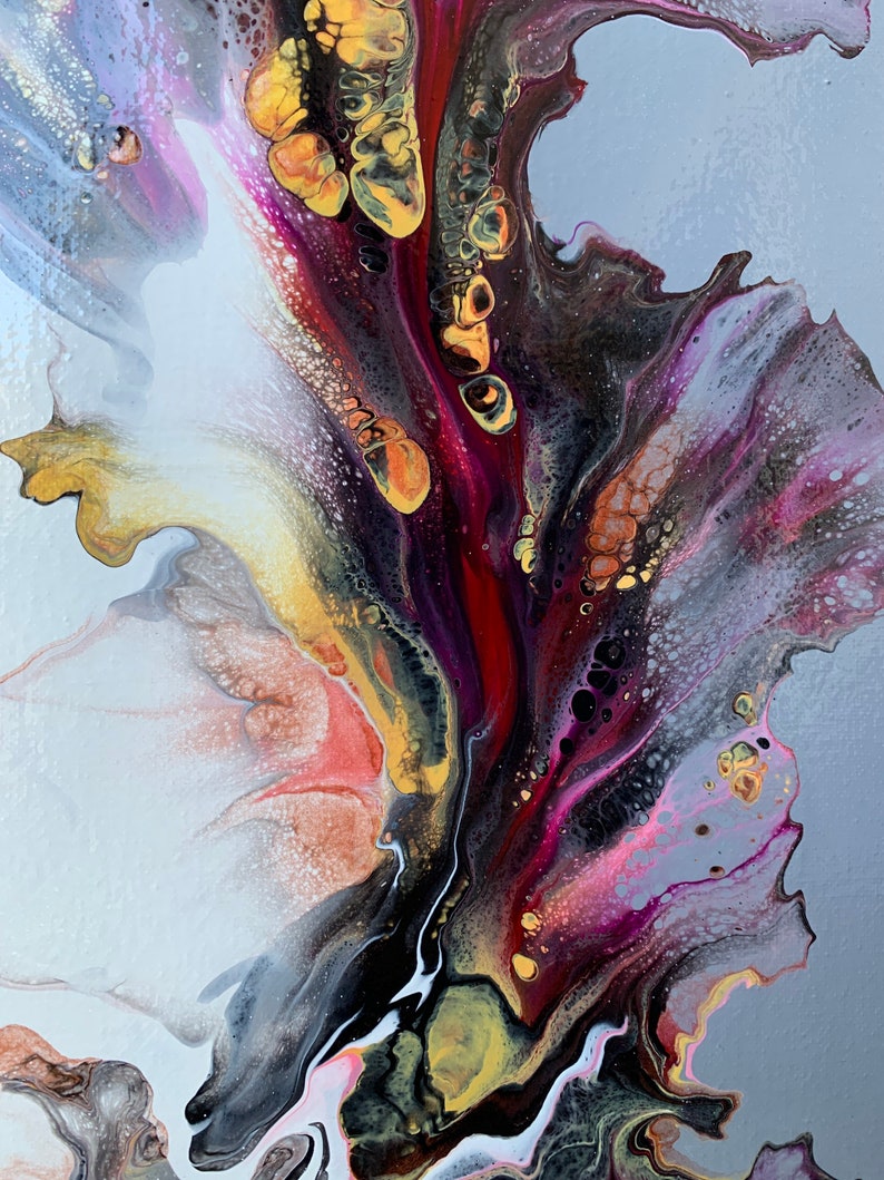 Spellbind, Acrylic Pour Painting 10x20 - Etsy