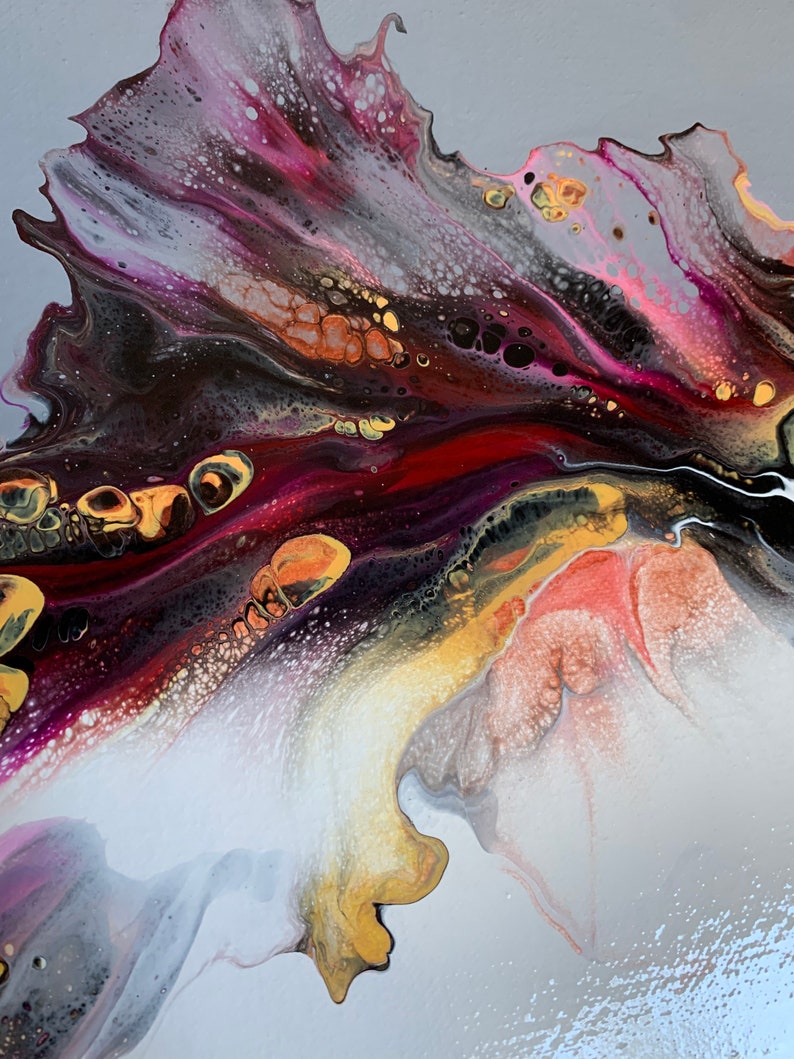 Spellbind, Acrylic Pour Painting 10x20 - Etsy