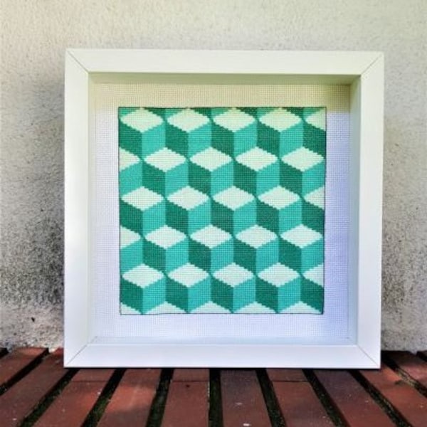 Optical Illusion Cross Stitch - Etsy Optical Illusion Cross Stitch - Etsy