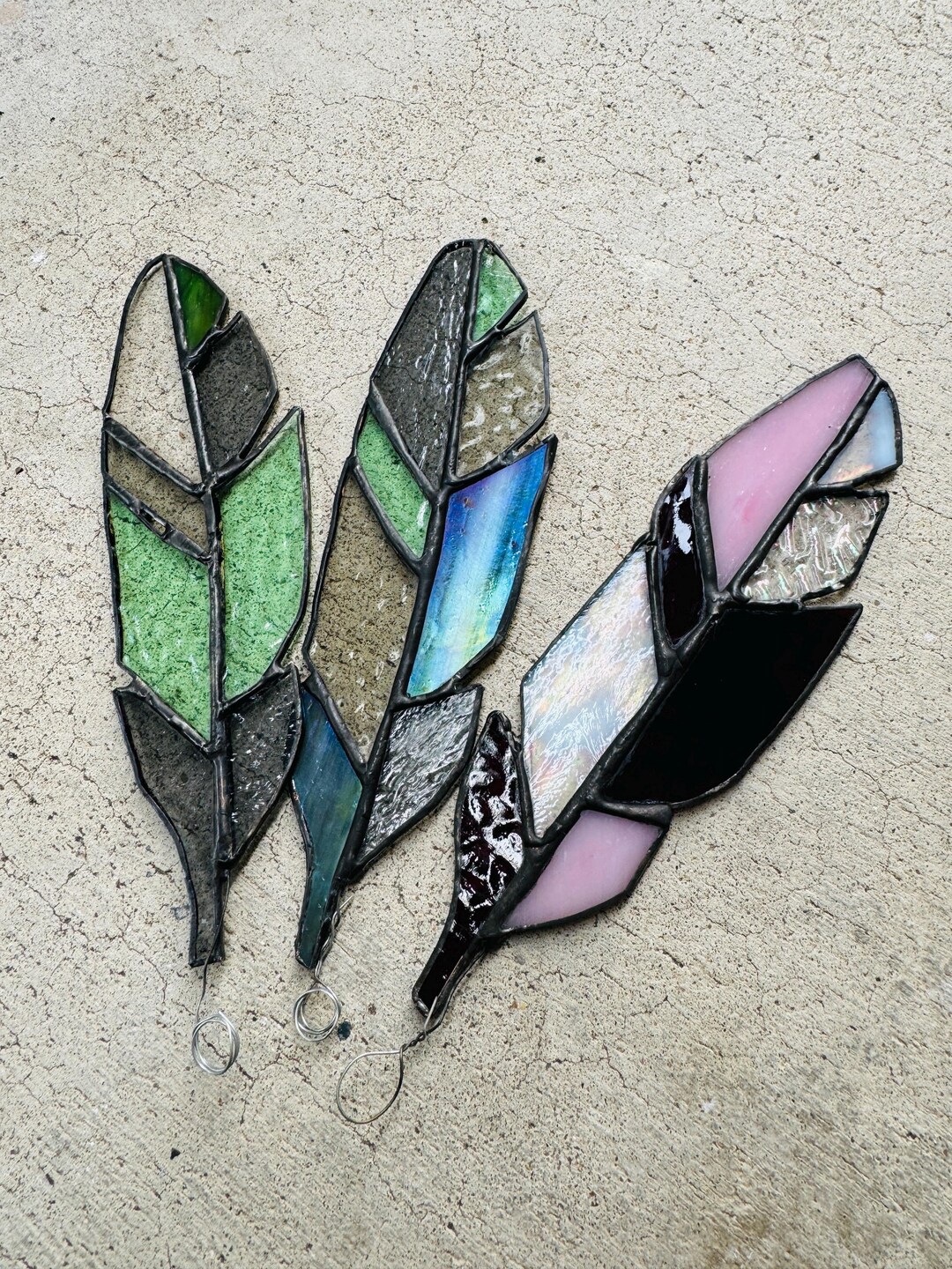 Stained Glass Feathers - Etsy
