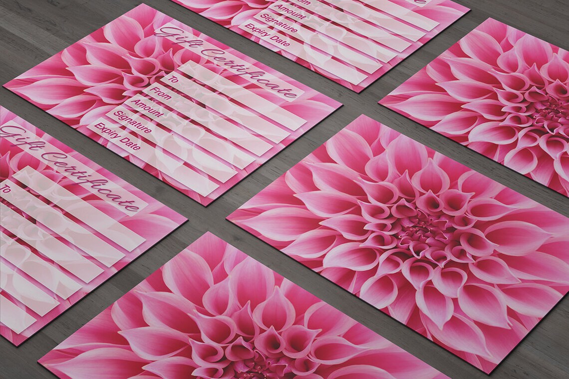 Blank Gift Voucher Cards for Beauty Salons Massage Lash Lift - Etsy UK