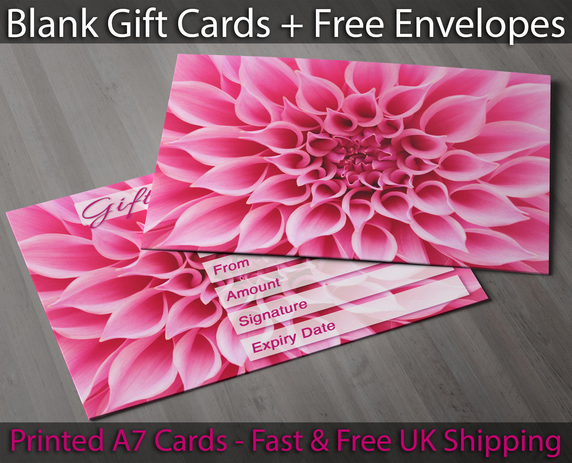 Blank Gift Voucher Cards for Beauty Salons Massage Lash Lift Eyelash ...