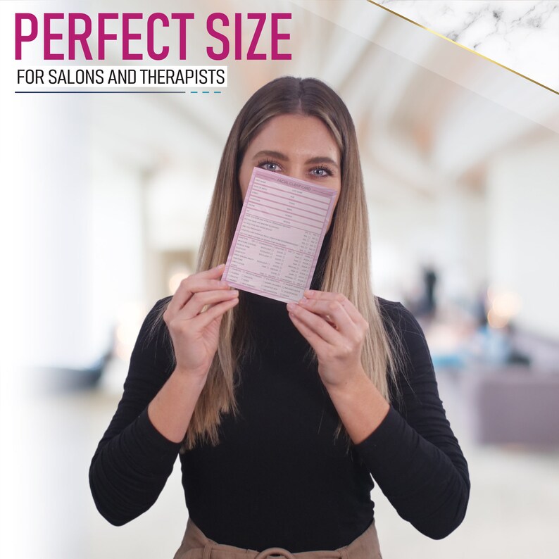 Facial Treatment Client Card / Client Record Card / Treatment ...