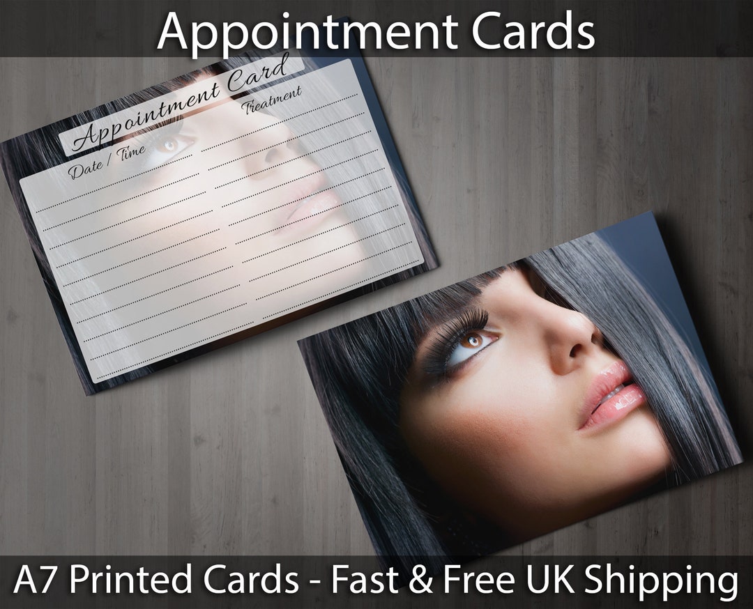 Appointment Cards Beauty Salons Makeup Facial Therapist Hairdressing ...