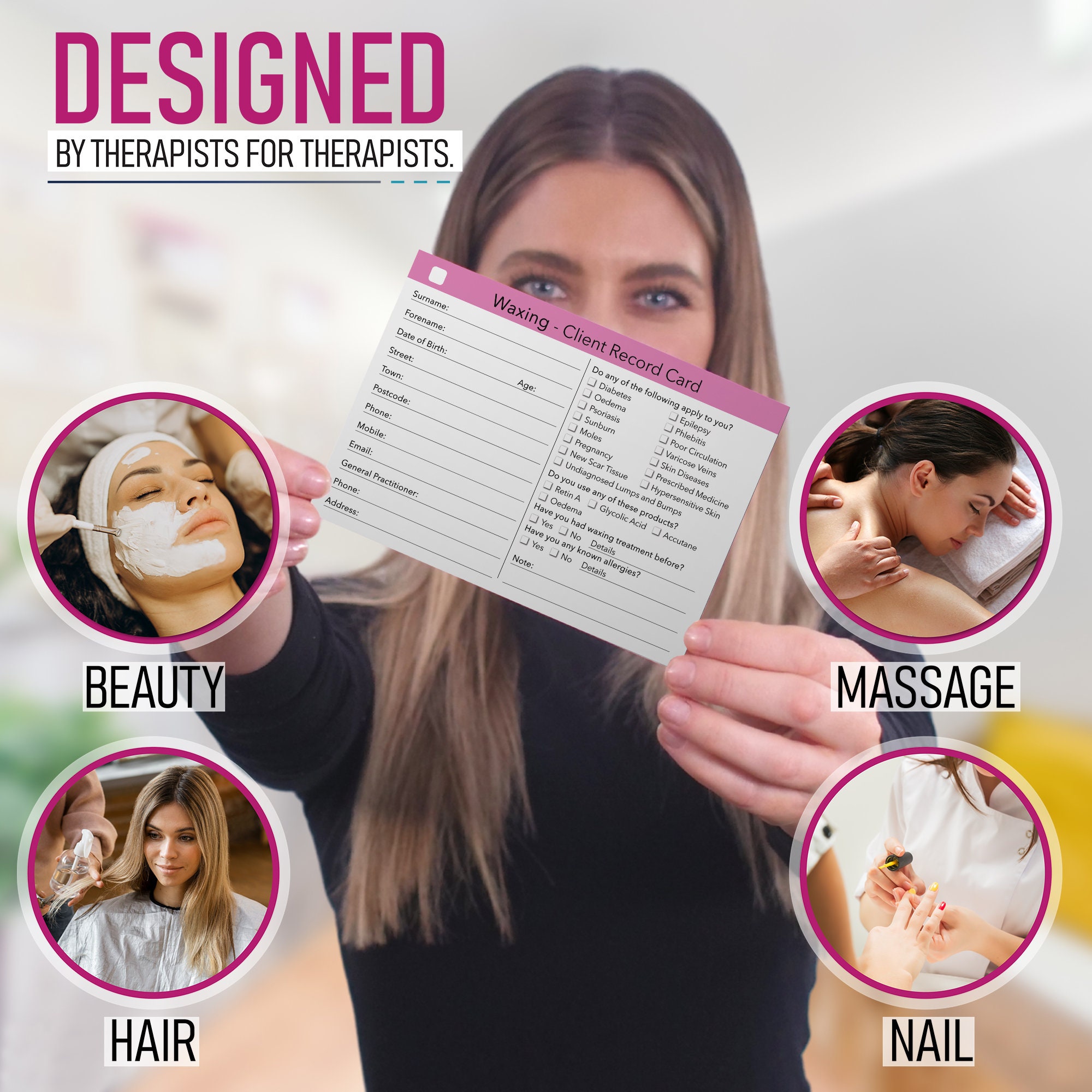 Waxing Client Card / Client Record Card / Treatment - Etsy