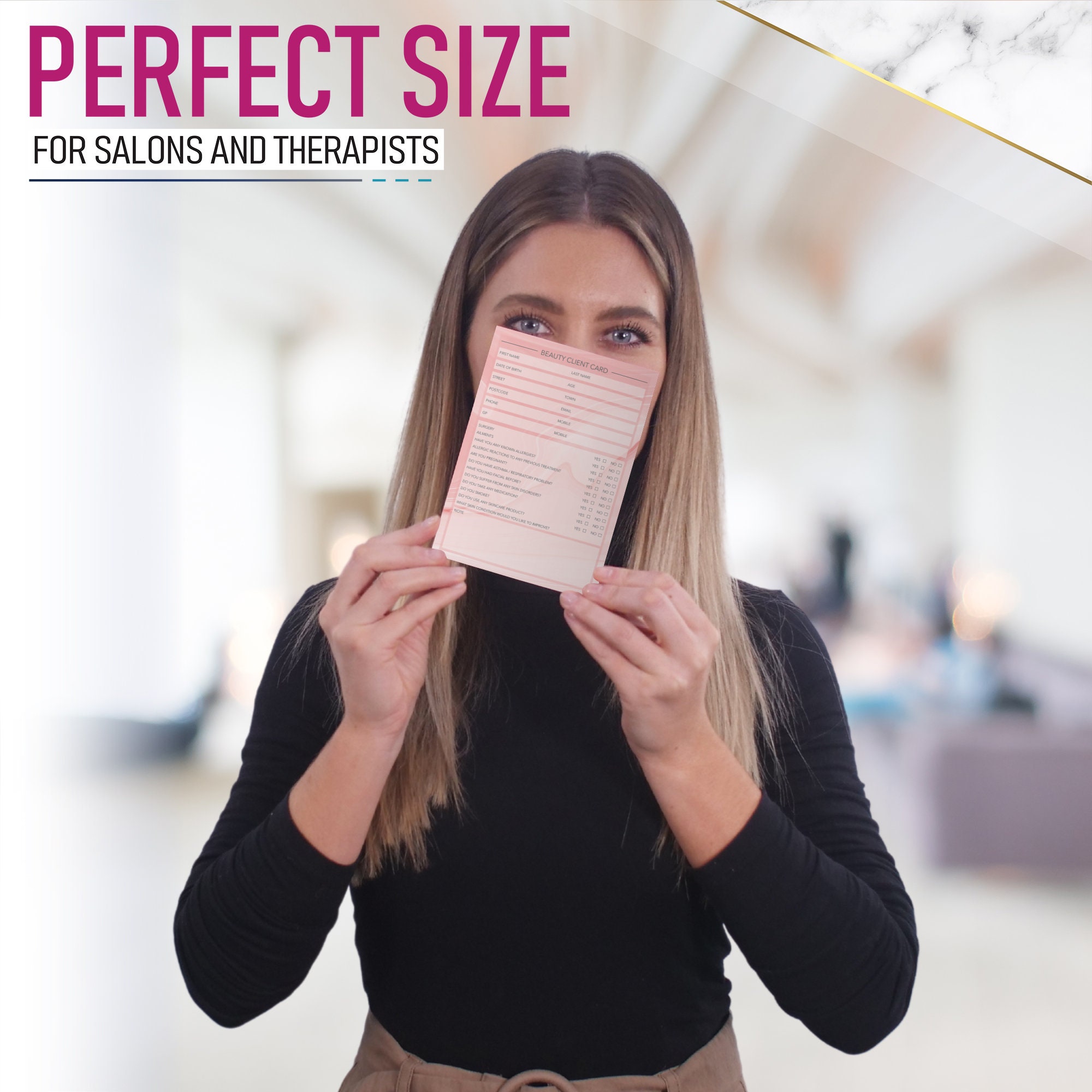 Beauty Client Card / Client Record Card / Treatment Consultation Card ...