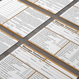 Massage Client Card / GDPR Compliant Client Record Card / - Etsy