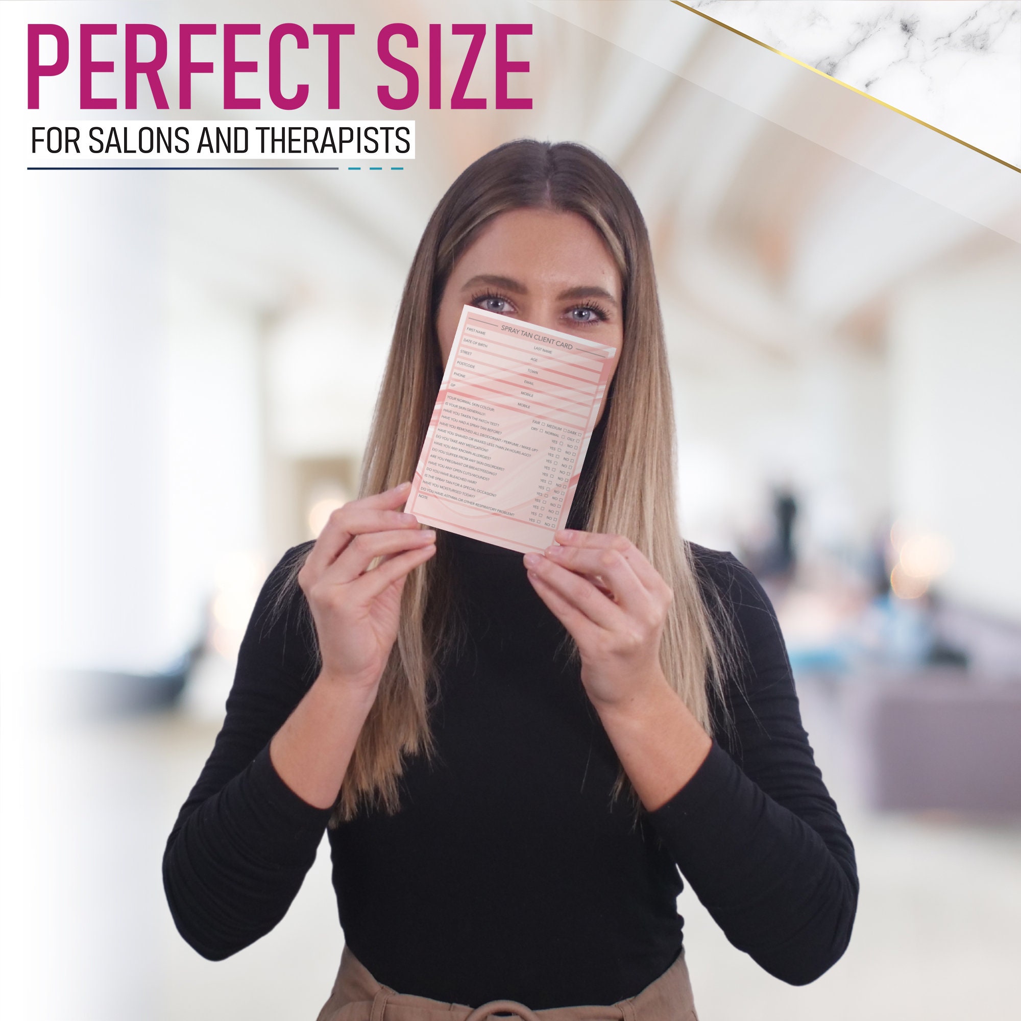 Spray Tan Client Card / Client Record Card / Treatment Consultation ...