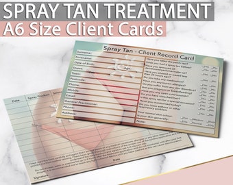 Beauty Client Card / Client Record Card / Treatment Consultation Card ...