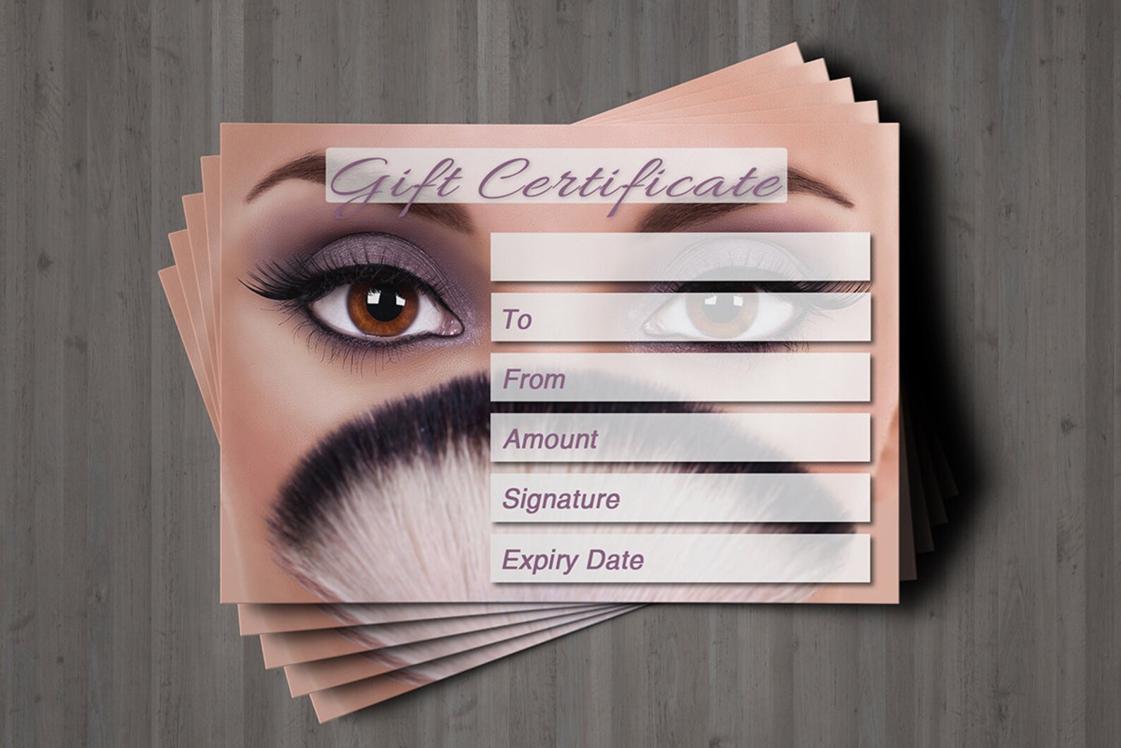 Blank Gift Voucher Cards for Beauty Salons Lash Lift Eyelash - Etsy