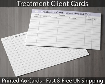 Client Record Card | Etsy