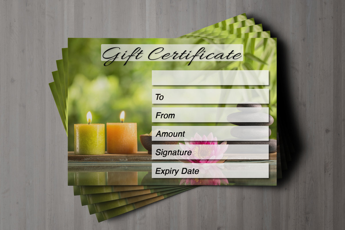 Blank Gift Voucher Cards for Beauty Salons Massage Lash Lift Eyelash ...