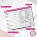 Waxing Client Card / Client Record Card / Treatment - Etsy