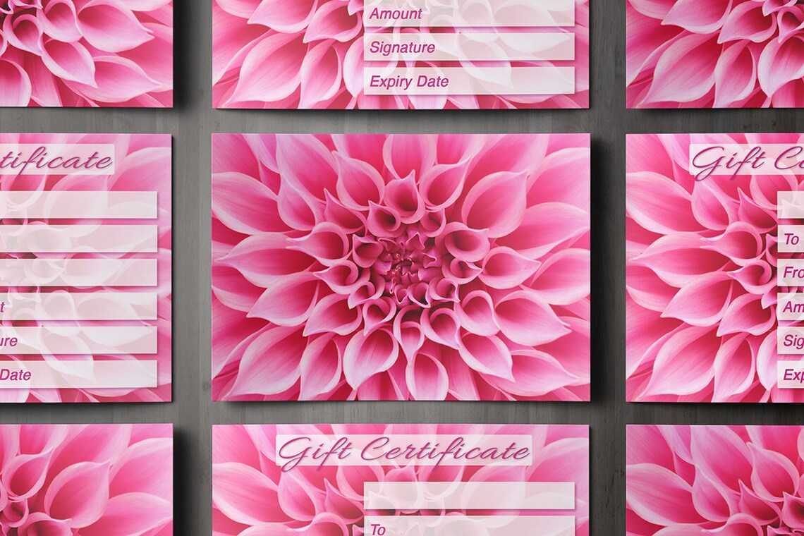 Blank Gift Voucher Cards for Beauty Salons Massage Lash Lift - Etsy UK