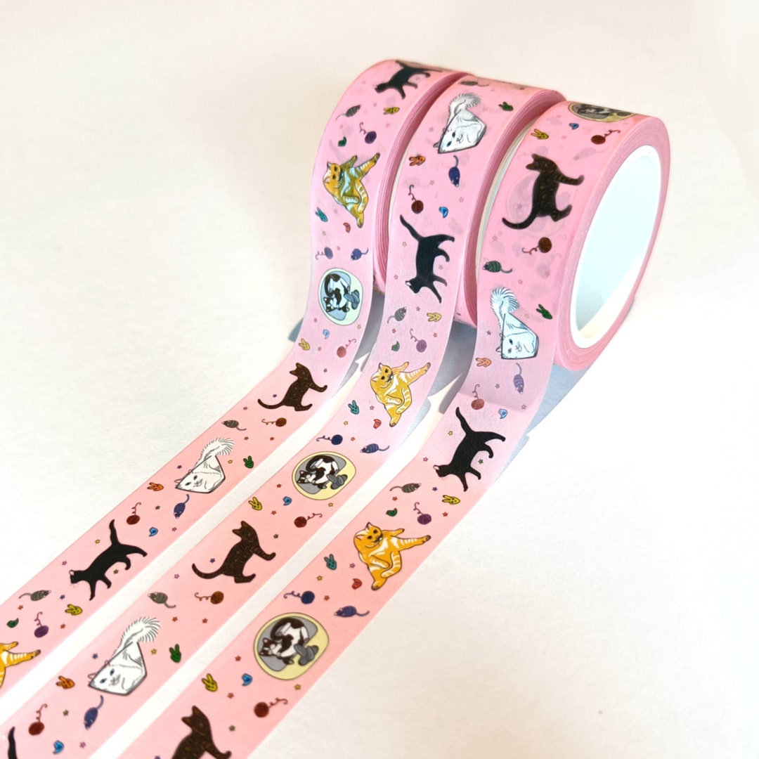 Cats Washi Tape Rainbow Tape Masking Tape Planner Tape Rainbow ...