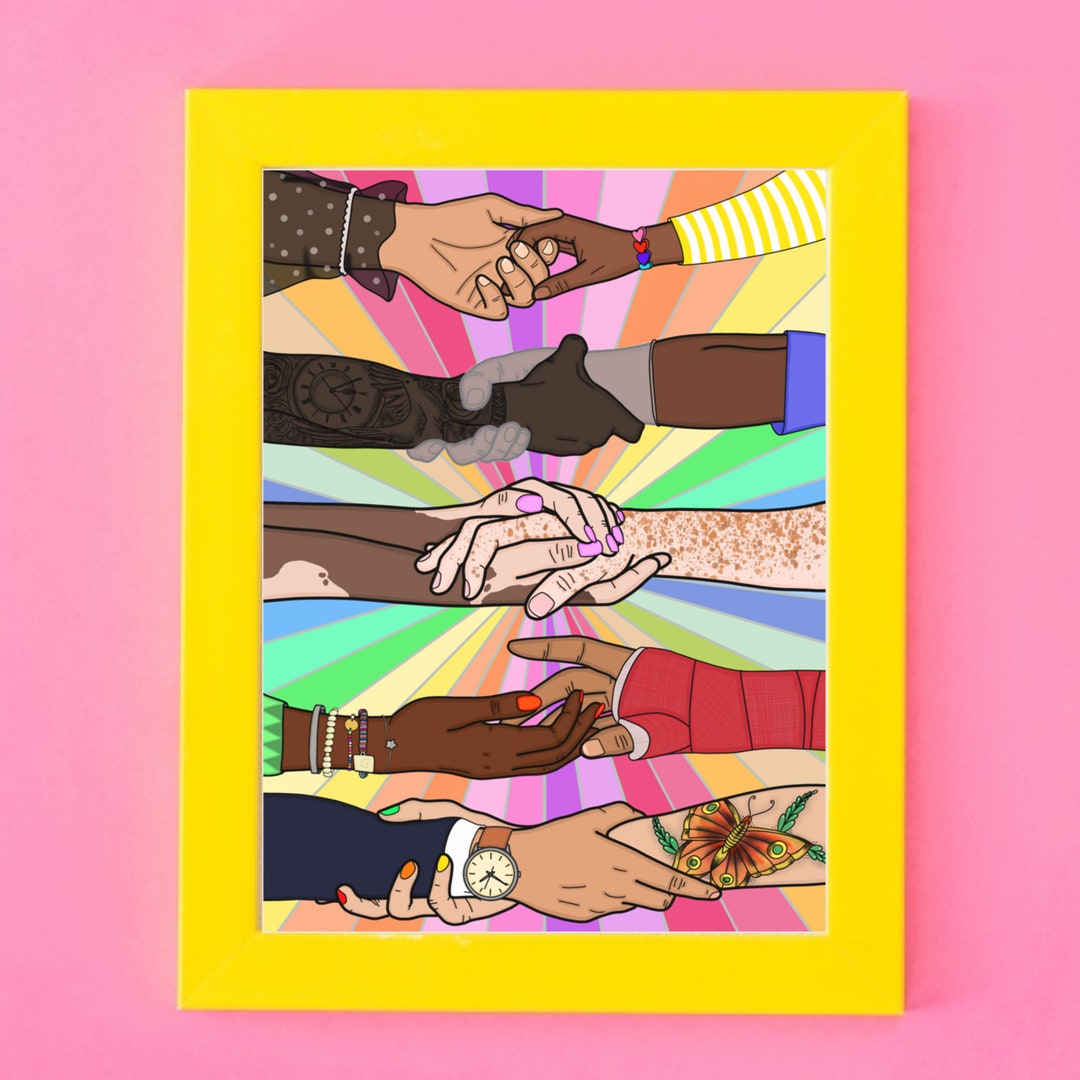 Holding Hands Strength Positive Building up Reaching - Etsy