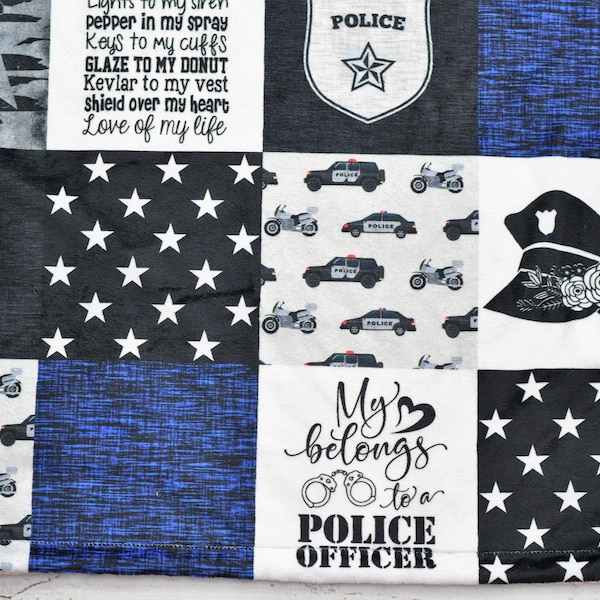 Police Officer Quilt - Etsy