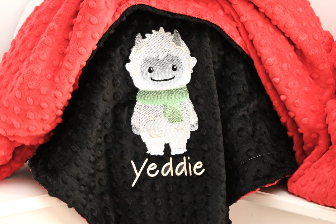 Yeti Personalized Baby Blanket-baby Shower Gifts-newborn Gift-baby Boy ...