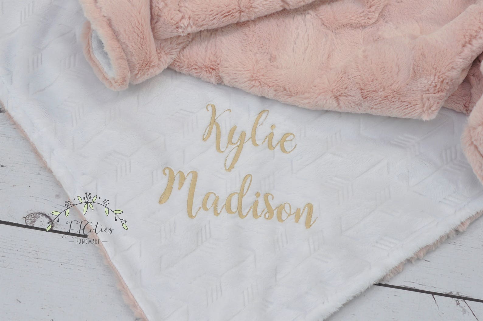 Personalized Minky Baby Blanket Personalized-baby Girl - Etsy
