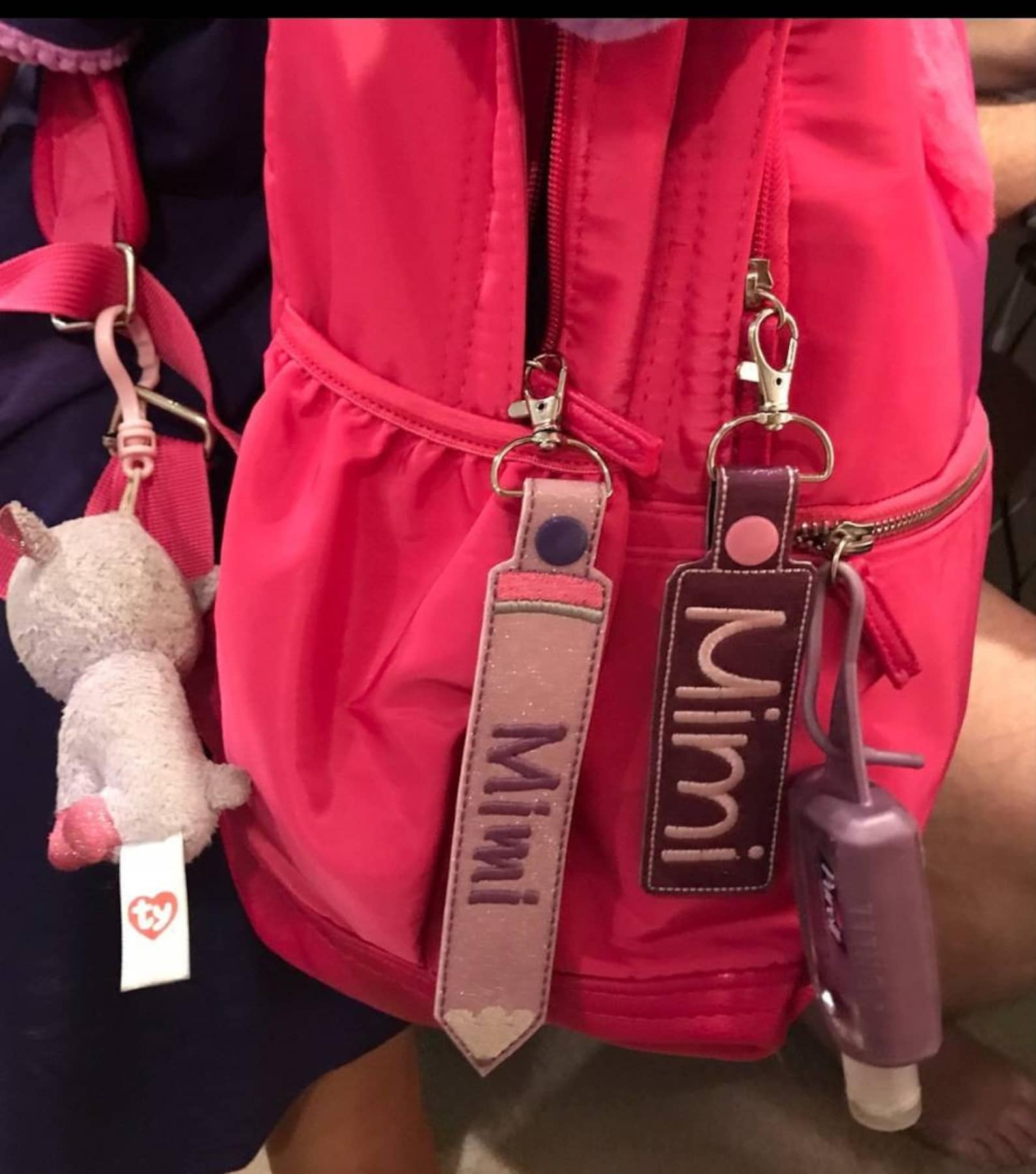 Name Tag for School bag Backpack Tag-Back to school name | Etsy