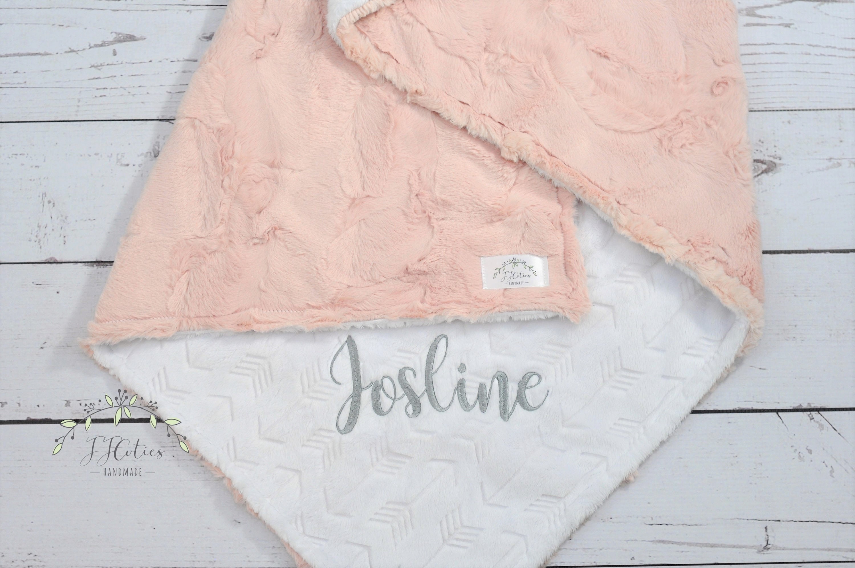 Baby Girl Blanket-Personalized Baby blanket Girl-Arrow minky | Etsy