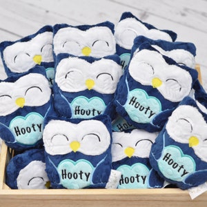 Personalized Stuffed Animal Owl-personalized Stuffed Owl-plush Owl-navy ...