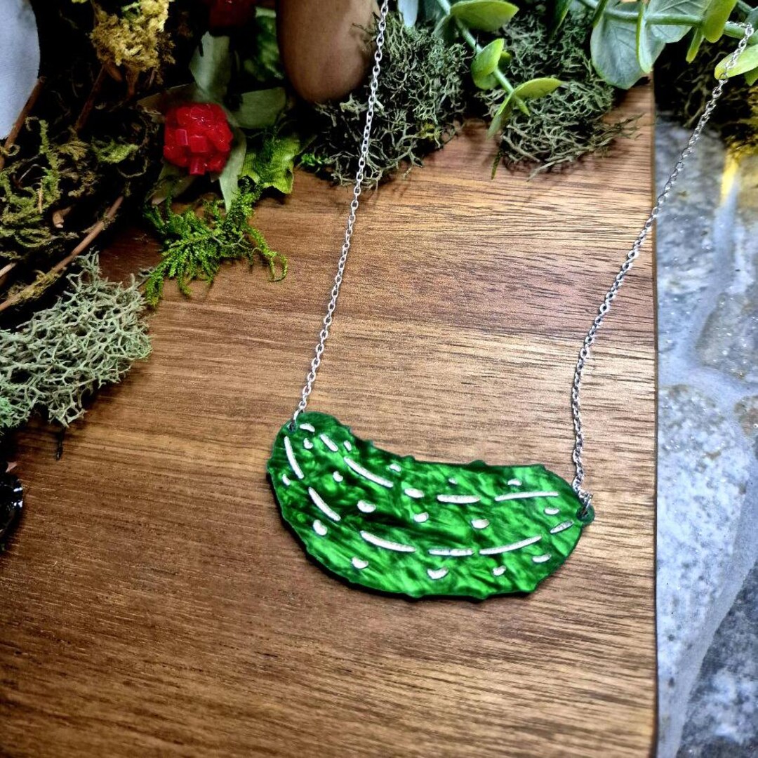 Big Dill - Pickle Necklace - Food - Spring - Etsy