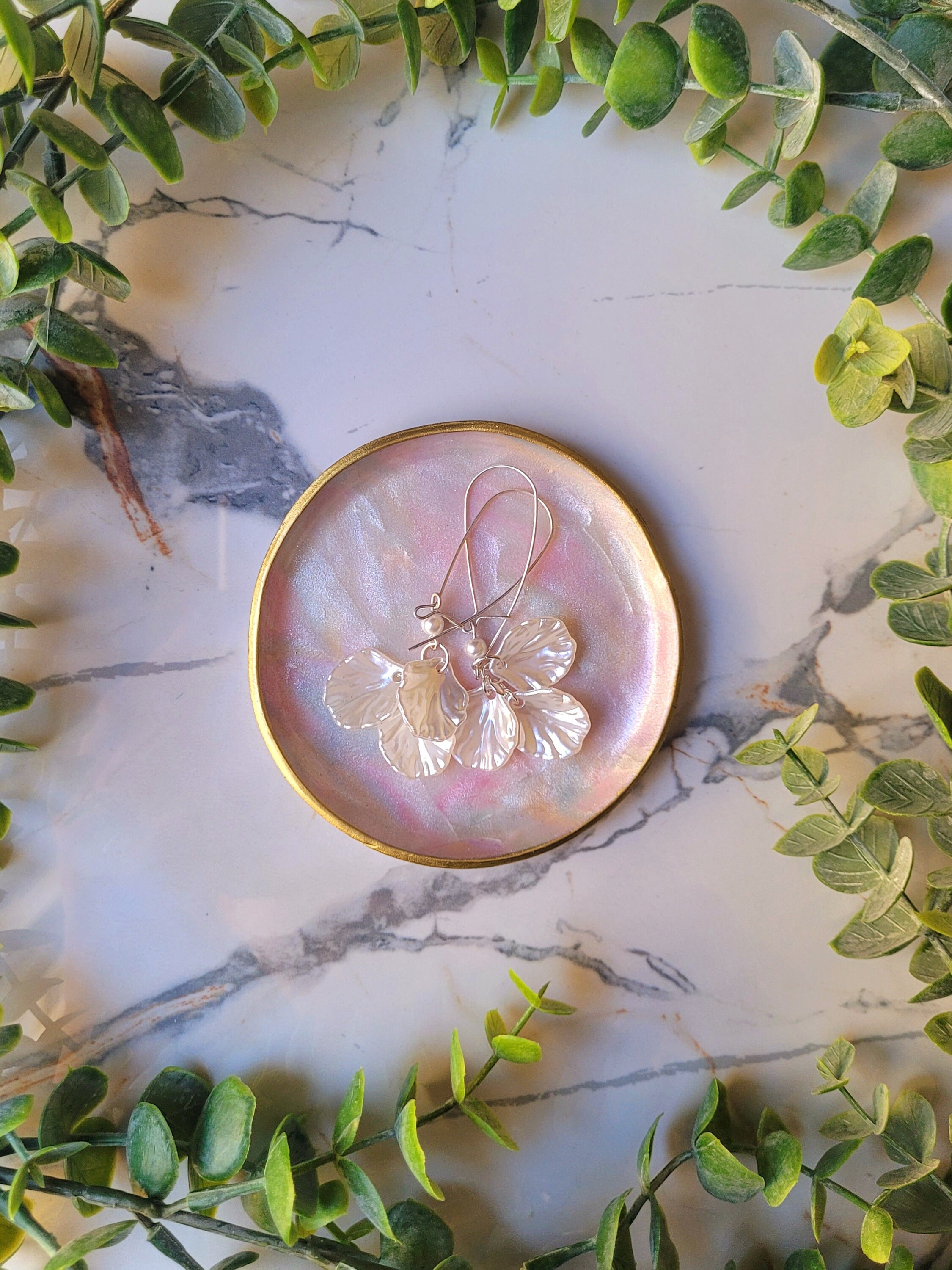 Mother of Pearl Trinket Dish Nautical Faux Sea Shell - Etsy