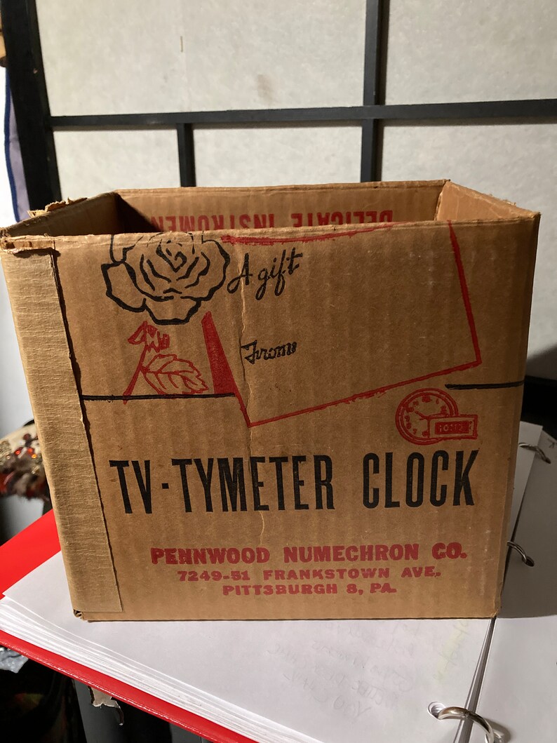Tv-tymeter Numechron Clock Circa 1950 - Etsy