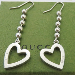 Gucci heart drop earrings store