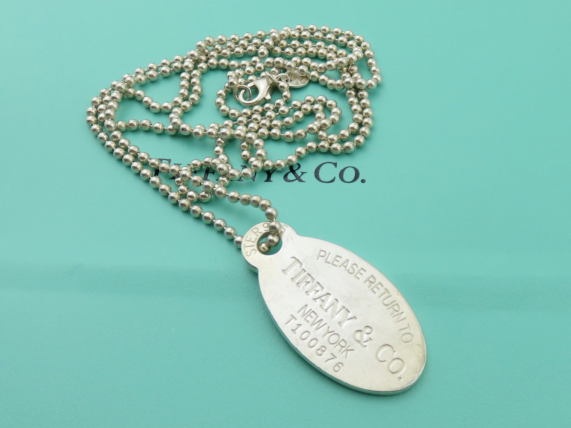 Tiffany Dog Tag Necklace