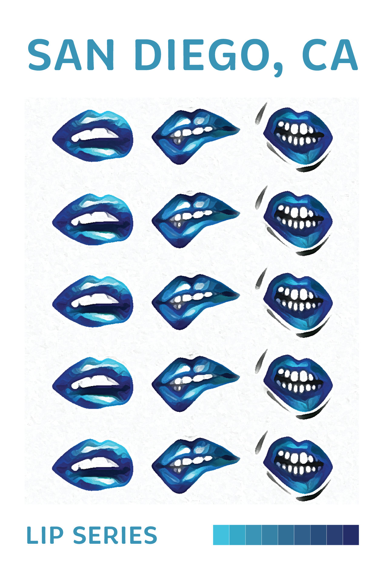 Customizable Lip Series Poster - Etsy