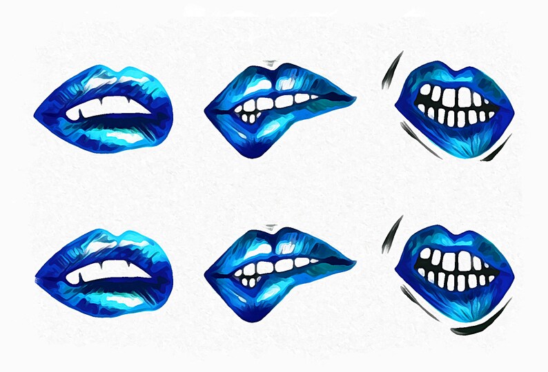 25 Count 5X7 Postcard - Lips Design - Etsy