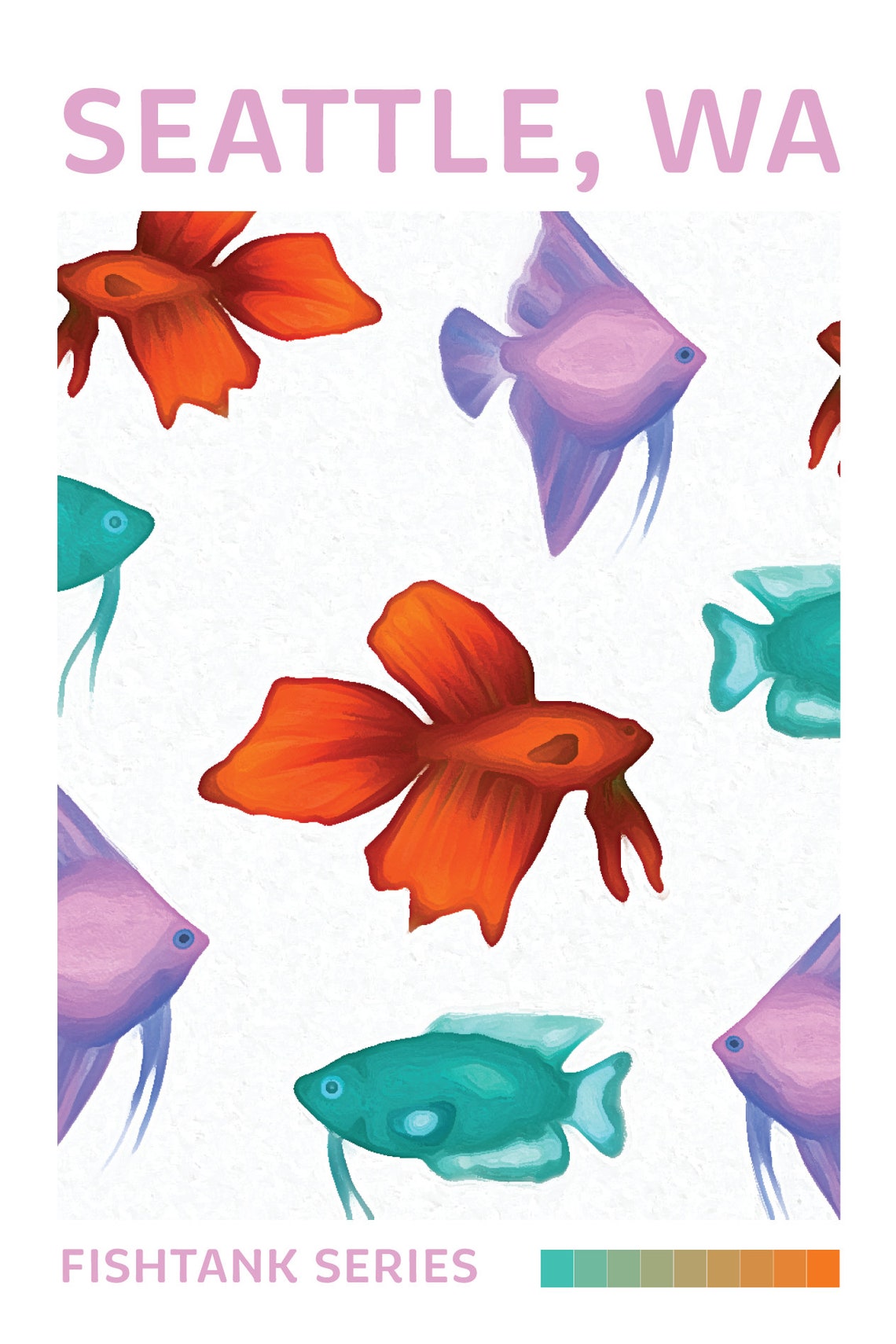 Customizable Fishtank Series Poster - Etsy