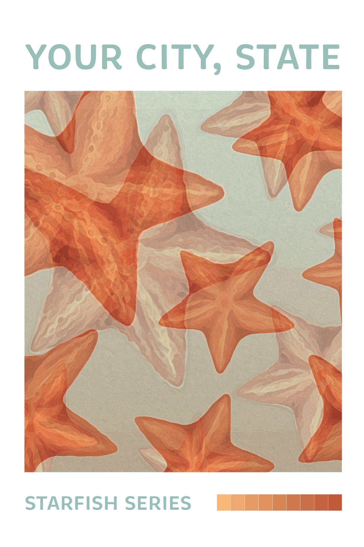 Customizable Starfish Series Poster - Etsy