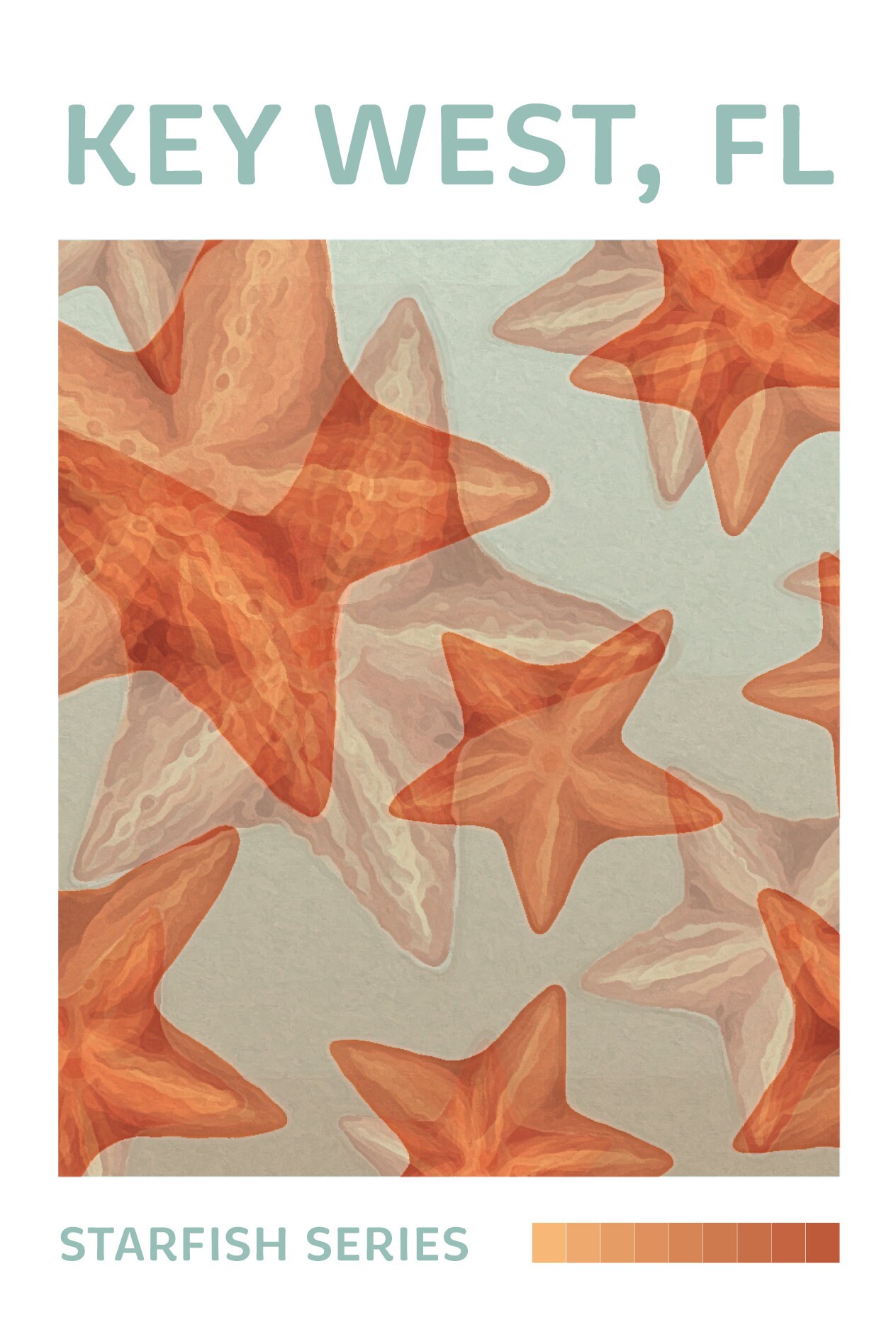 Customizable Starfish Series Poster - Etsy