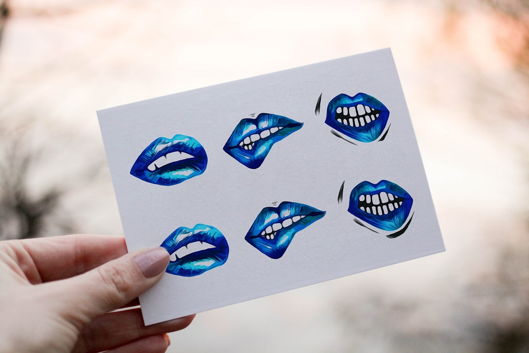 25 Count 5X7 Postcard - Lips Design - Etsy