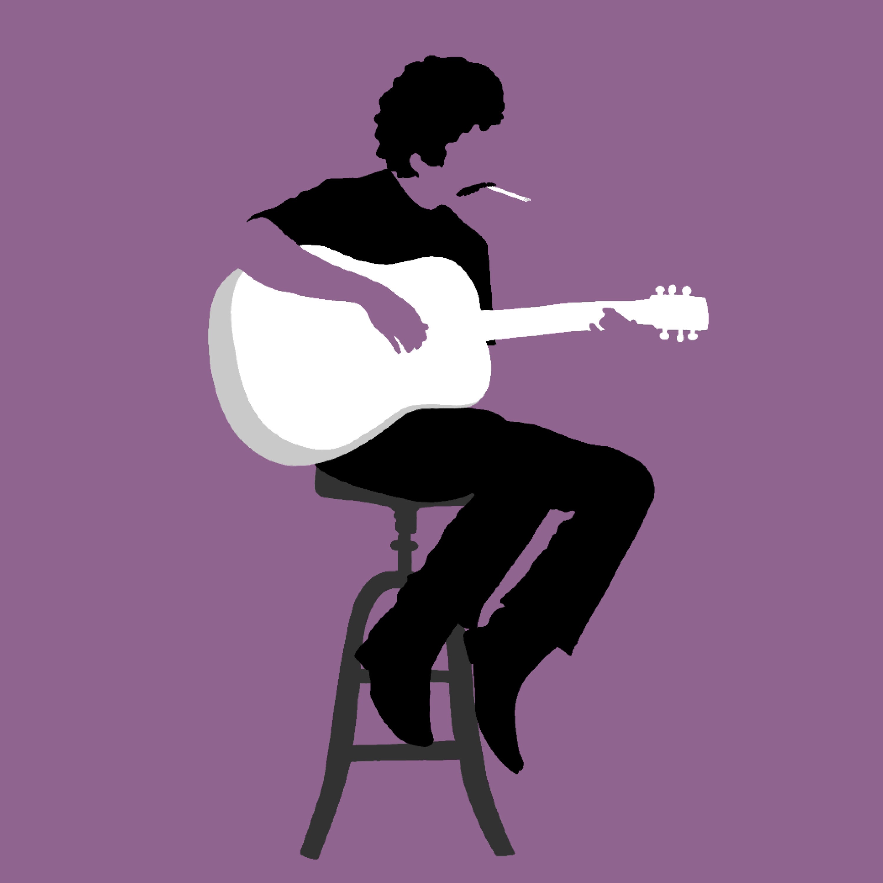 Jim Croce Silhouette Canvas Print - Etsy