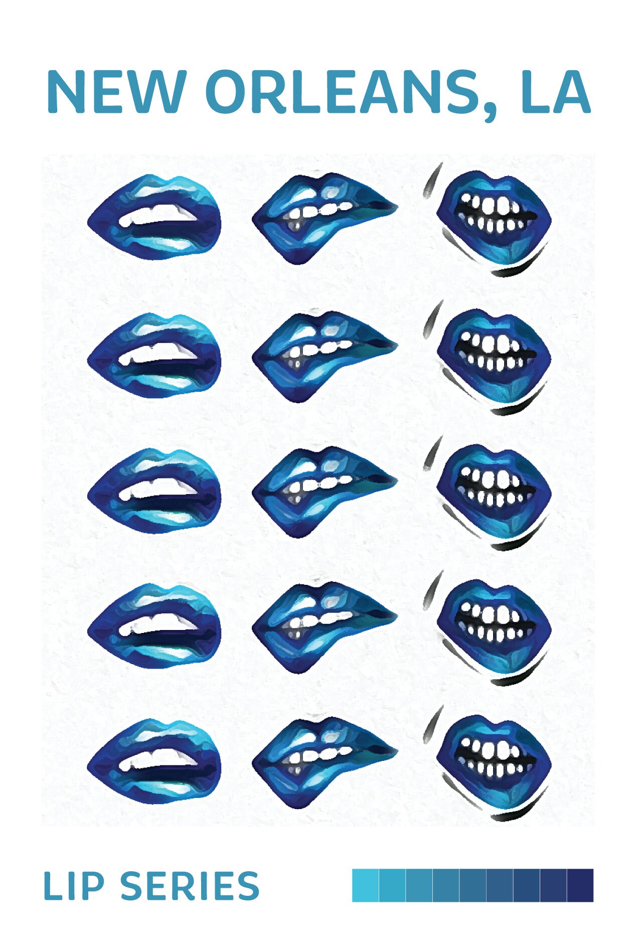 Customizable Lip Series Poster - Etsy