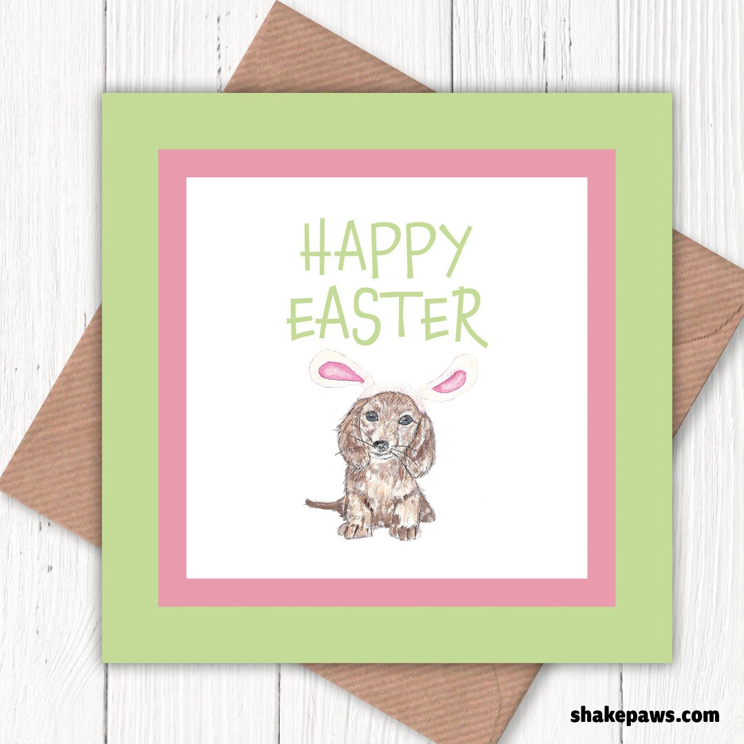 Easter Card From the Dog, Dog Easter Card, Dog Lover’s Card - Etsy