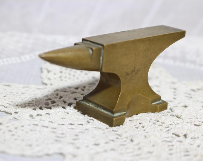 Miniature Brass Anvil, Jewelry Maker Tool, Paperweight Desk Decor - Etsy