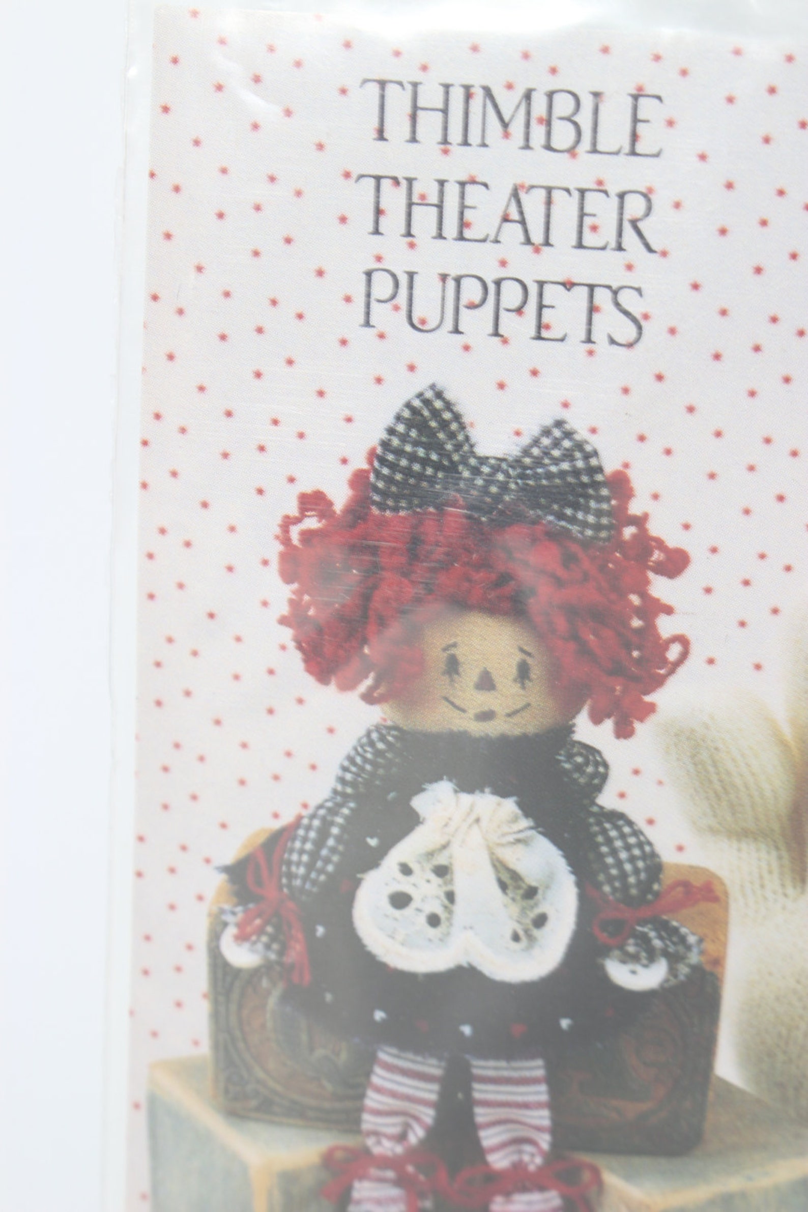 Thimble Theater Puppets, Miniature Annie and Andy, 5 Puppet Dolls 1992 ...