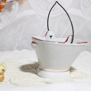 Porcelain Miniature Coal Bucket, Rainbow Village Cabin - Etsy