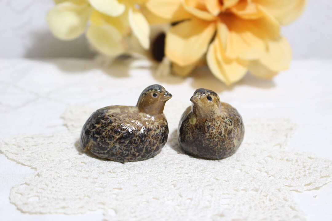 Vintage Sandstone Miniature Grouse Birds, Set of 2 - Etsy