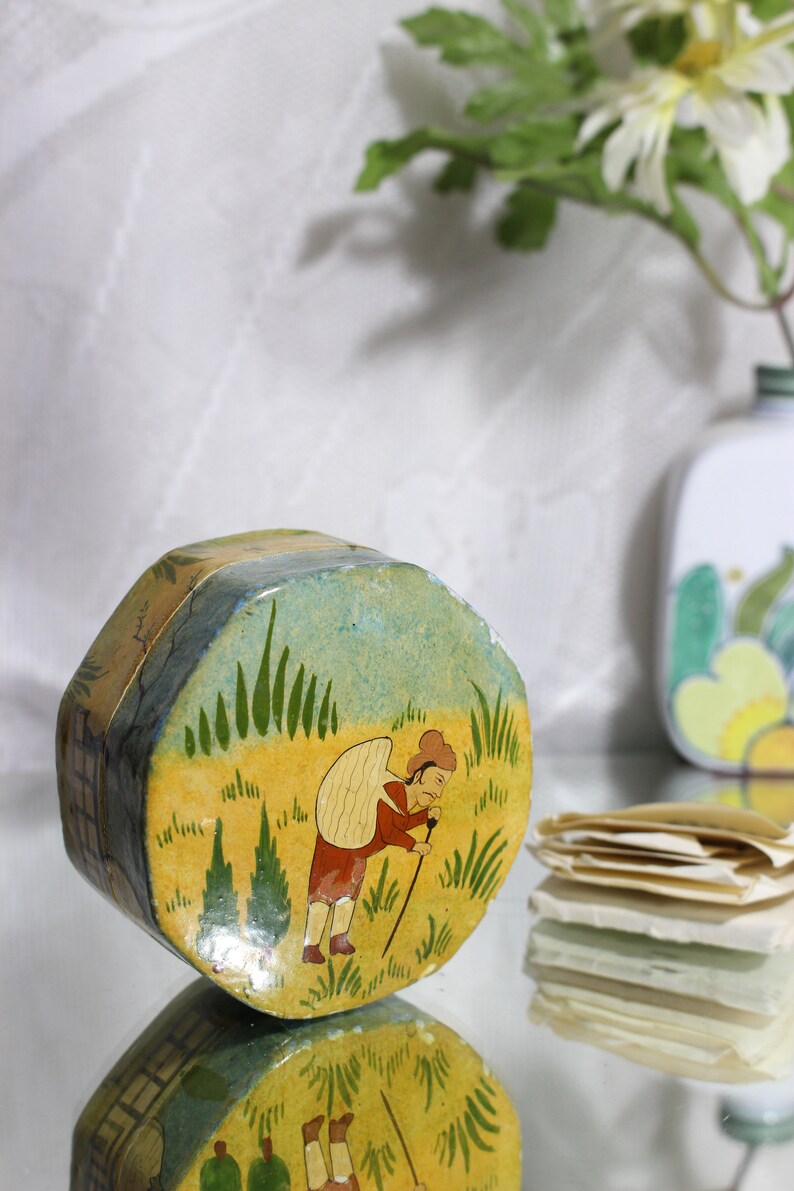 Kashmiri Paper Mache Mini Box Trinket Box Handmade Hand - Etsy