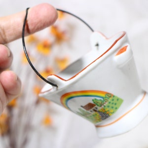 Porcelain Miniature Coal Bucket, Rainbow Village Cabin - Etsy