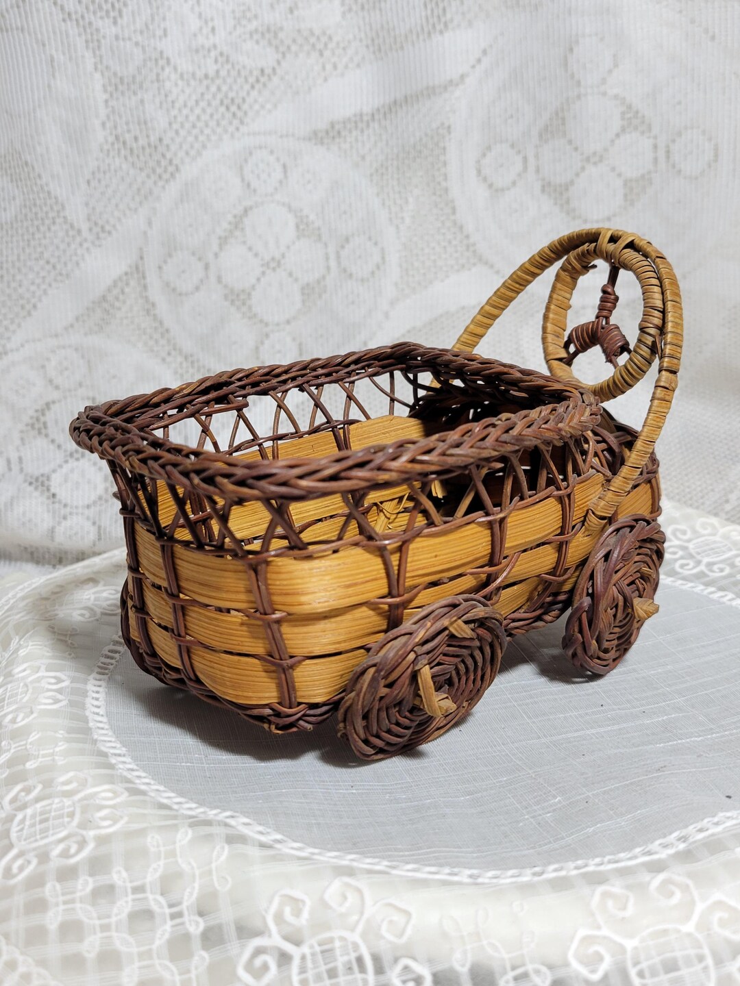 Vintage Woven Car Mini Basket, Candy Bowl - Etsy